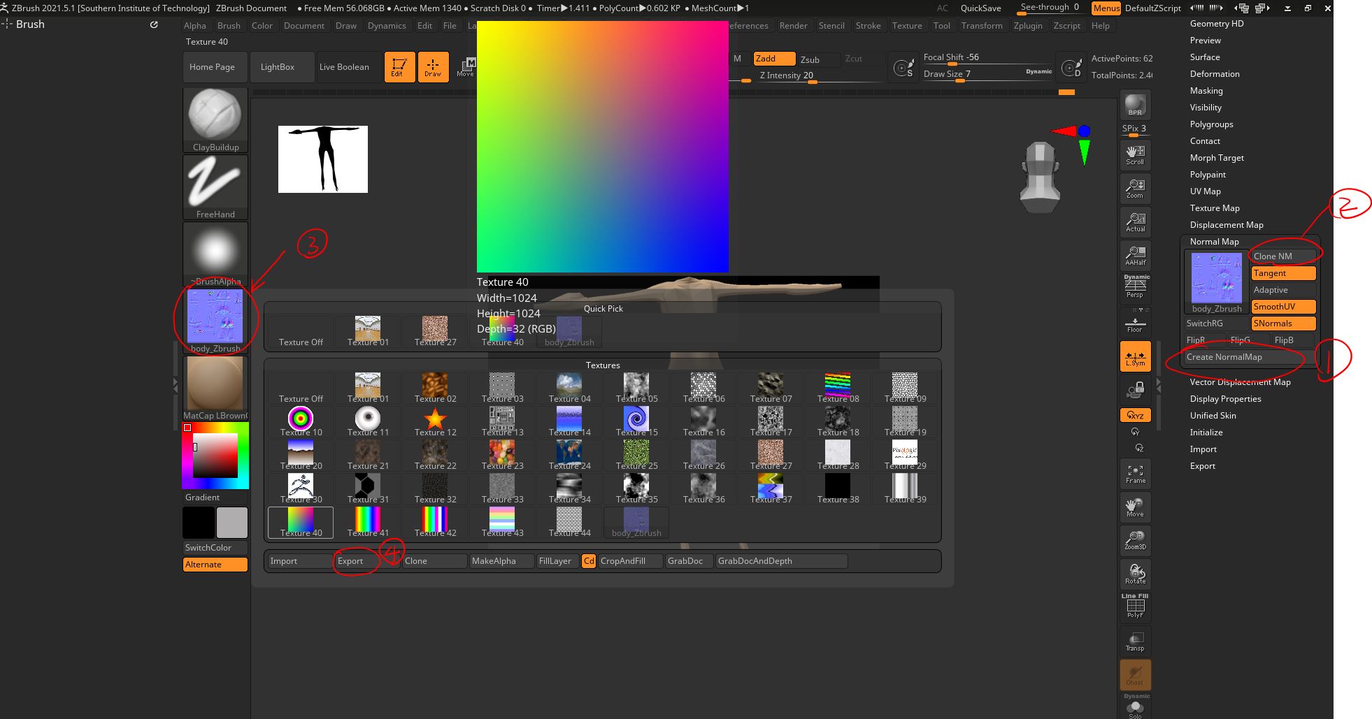 Zbrush-Import model and Export UV for Maya