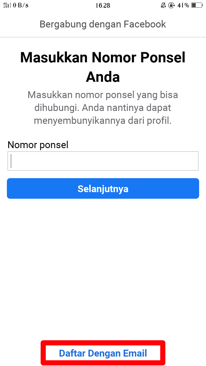 Cara Membuat Akun Facebook Tanpa Nomor Telepon di HP Android - Samakami.com