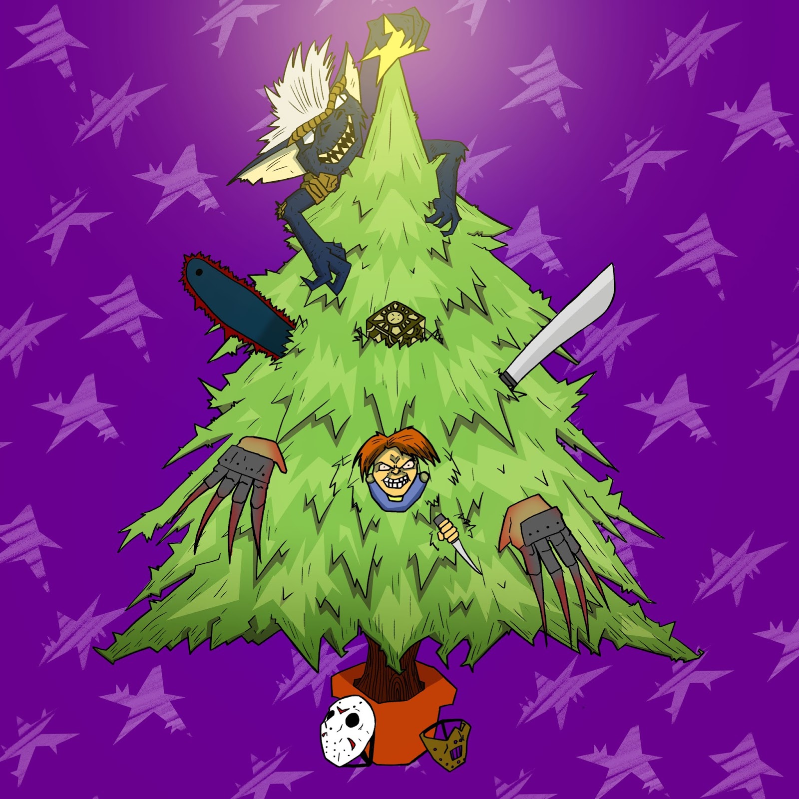 Something wicKED this way comes....: Creepmas Trees (Day 2 of Creepmas)