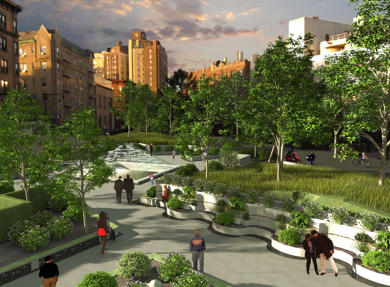 Designalexable: Pyramid Park at The Triangle, NYC