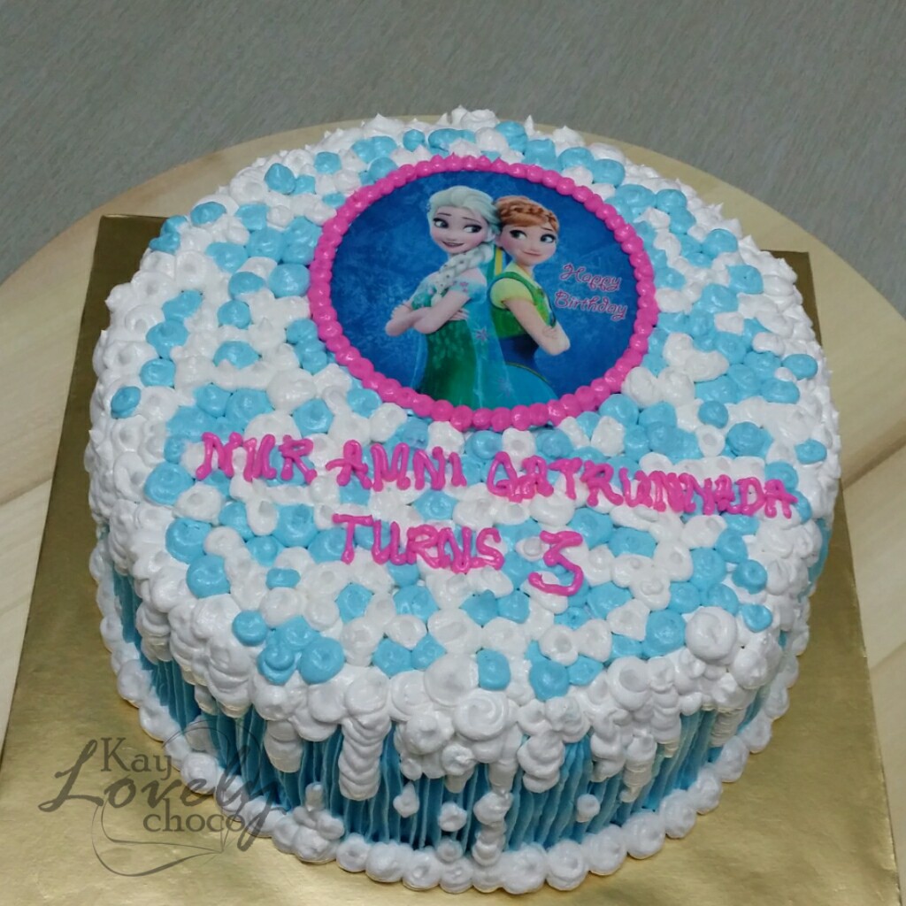KAY'S LOVELY CHOCO: KEK HARI JADI ~ FROZEN