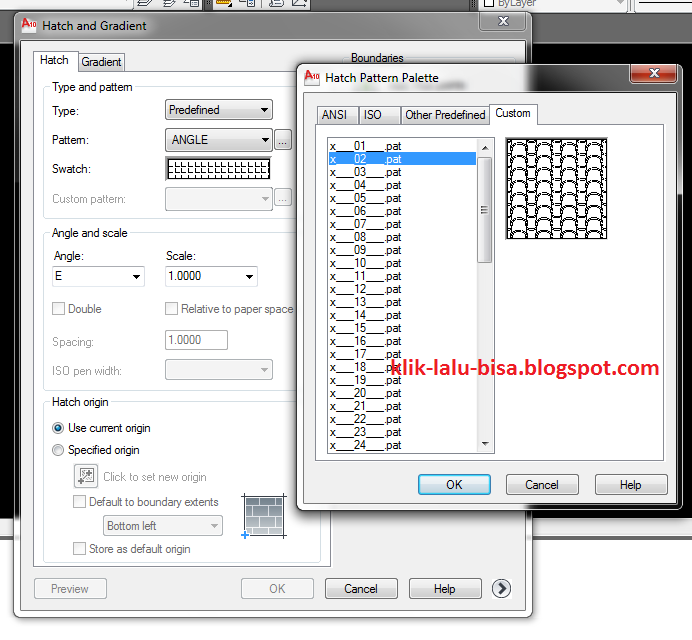 Cara Menambah atau Instal Hatch Pada AutoCAD 2010 | Blogger Langgong