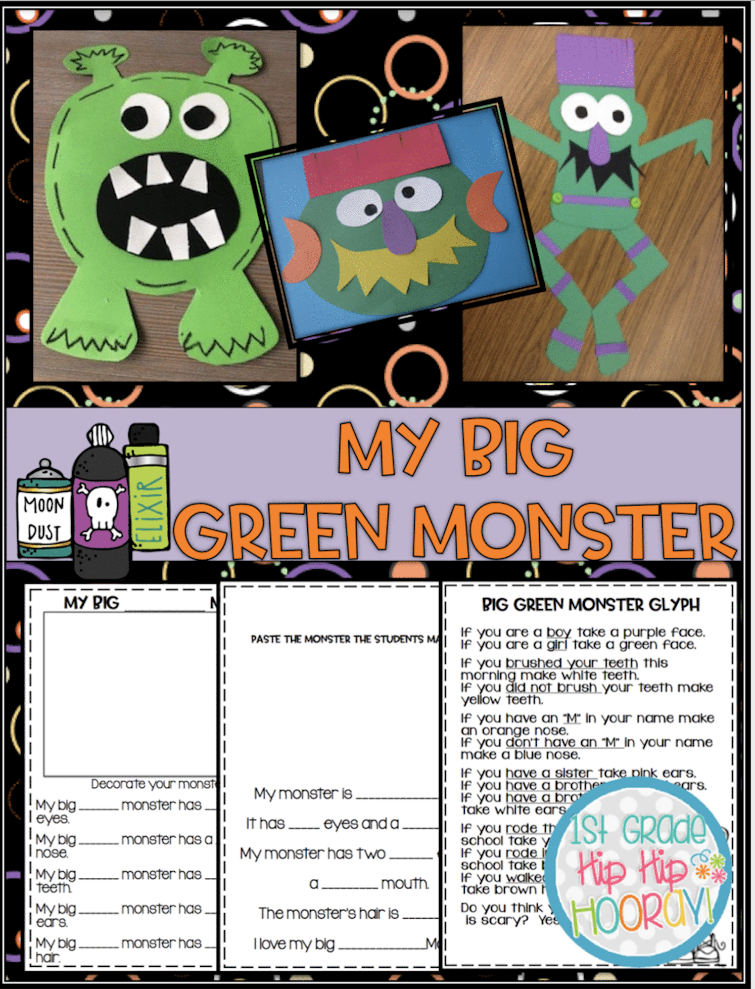 1st Grade Hip Hip Hooray!: Go Away Big Green Monster and an Interactive ...