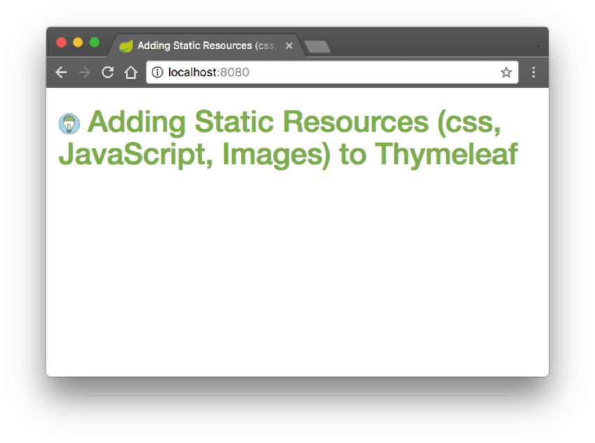 Adding Static Resources (css, JavaScript, Images) to Thymeleaf