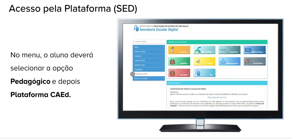 E.E Profª Elvira Silva: Como Acessar a Plataforma CAED - Passo a Passo