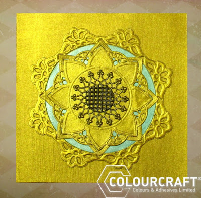 Crafty Nomad: Faux Stained Glass Wedding Card