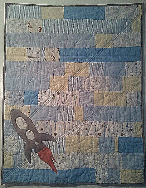 .twim.: Outer Space Baby Quilt