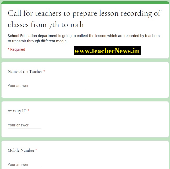 How to Register for prepare 7th to 10th Class Lesson Recording Teachers