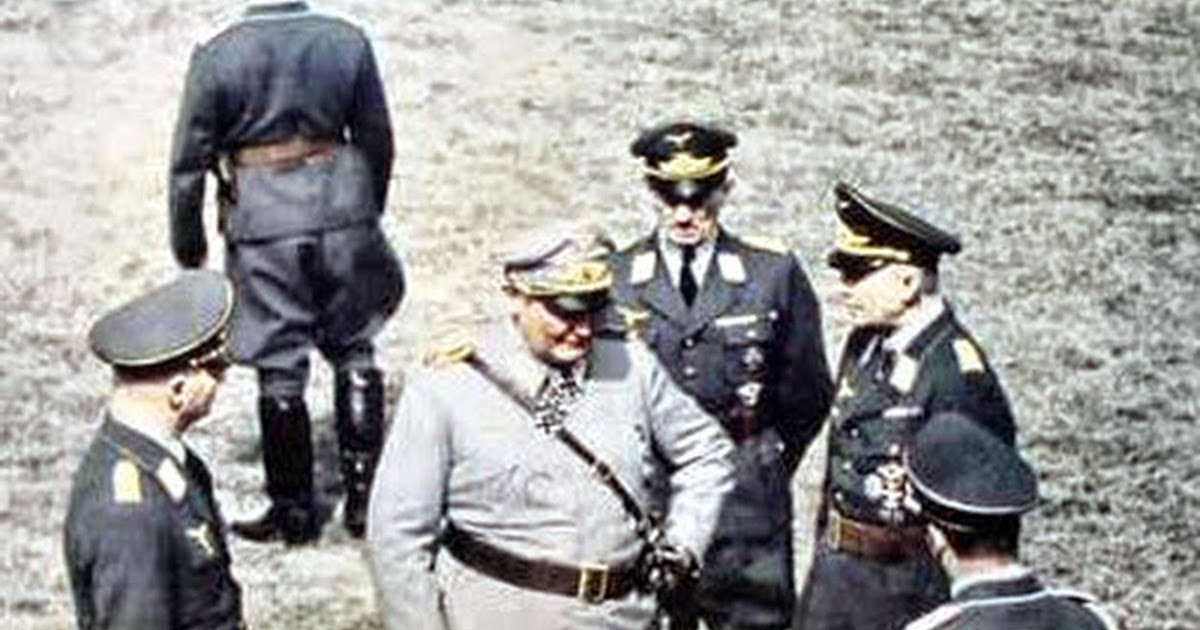 World War II in Color: Hermann Göring and Luftwaffe Generals at Gross-Born