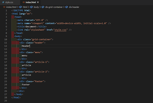 Membuat Layout Sederhana dengan HTML dan CSS.