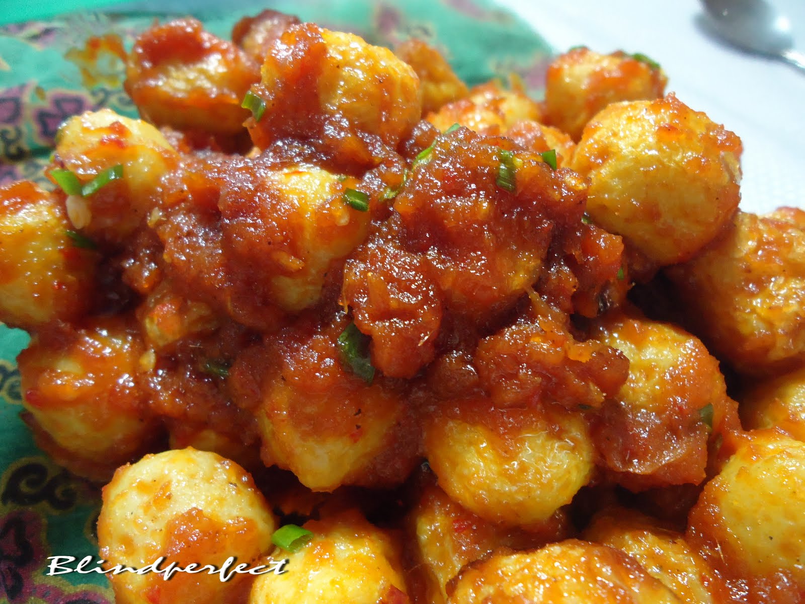 blindperfect: 420. Fried Fish Balls with Spicy Gravy