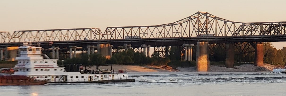 Industrial History: 1949+1984 I-55(+US-40) Bridge over Mississippi ...