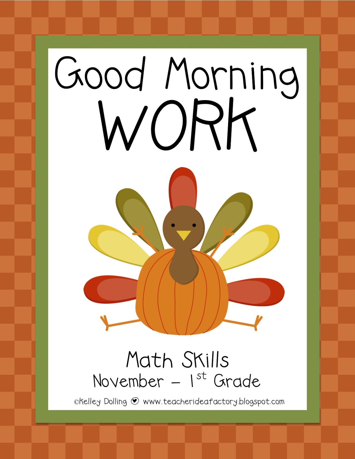 GOOD MORNING WORK - MATH + FREEBIE - Teacher Idea Factory