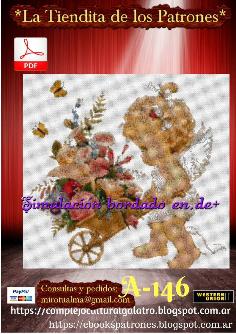 EBOOKS PATRONES : ANGELITOS : Patrones para tus bordados a mano