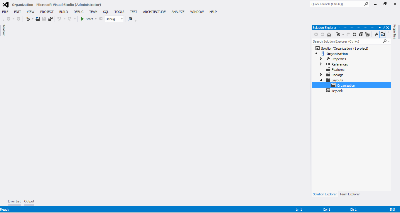 Things to share: Organization Structure in SharePoint using VisualStudio