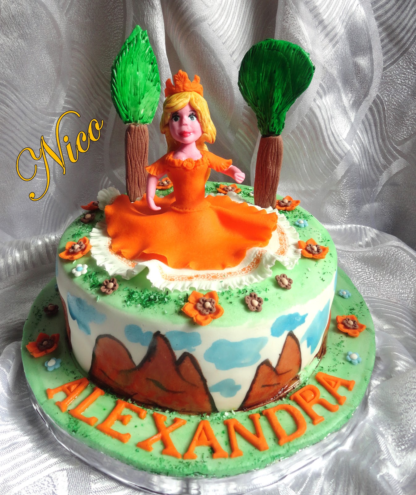 Torturi personalizate si ornamente comestibile in Dej: Tort cu printesa ...