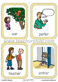 Les verbes en français pdf | cartes pour les verbes francais avec des ...