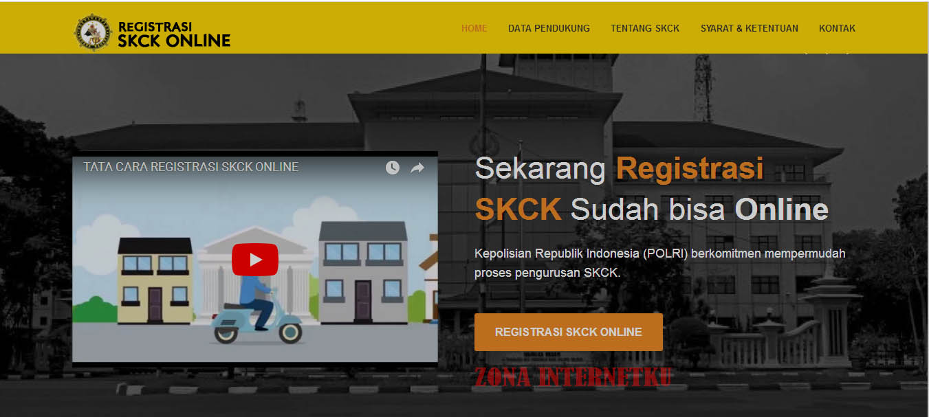 Cara Dan Syarat Mudah Untuk Membuat SKCK Online. - Zona Internetku
