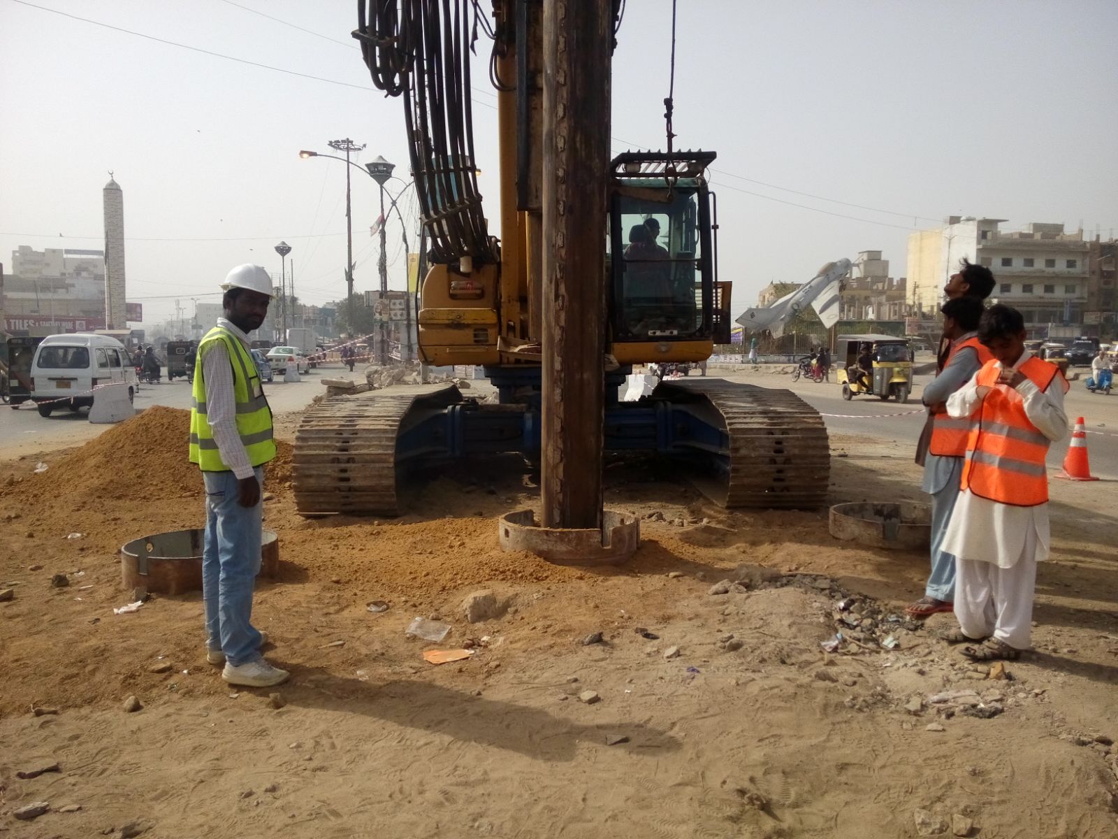 REAL CONSTRUCTION ACTIVITIES : PILING WORK USING AUGAR RIG