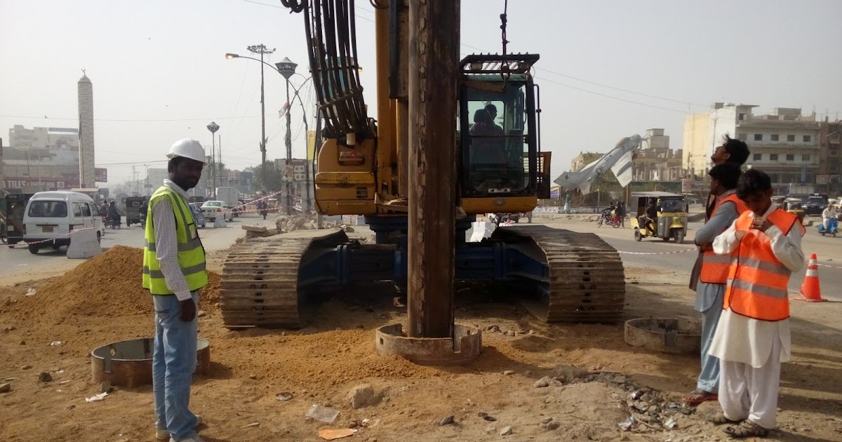 REAL CONSTRUCTION ACTIVITIES : PILING WORK USING AUGAR RIG