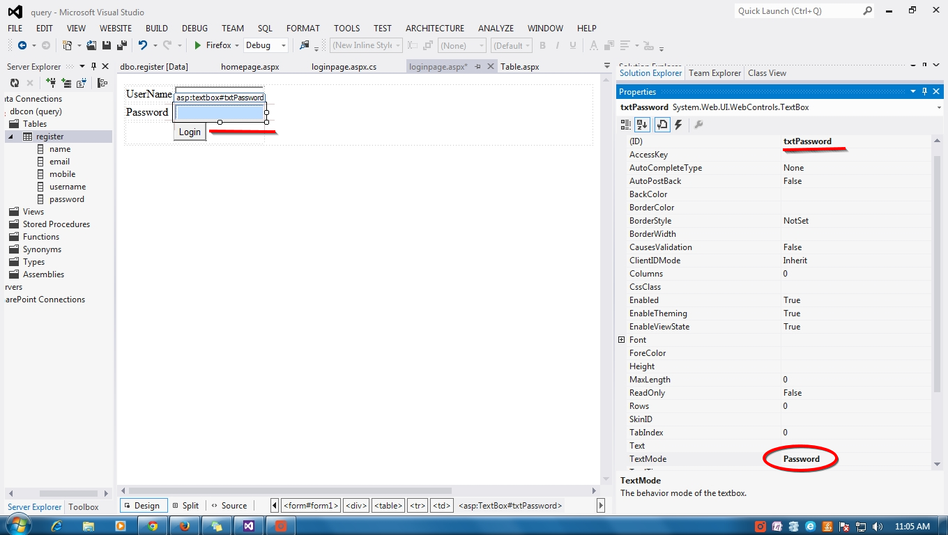Textbox Using Textmode Password Not Showing Text Asp C ~ Screenshotsdrizzles