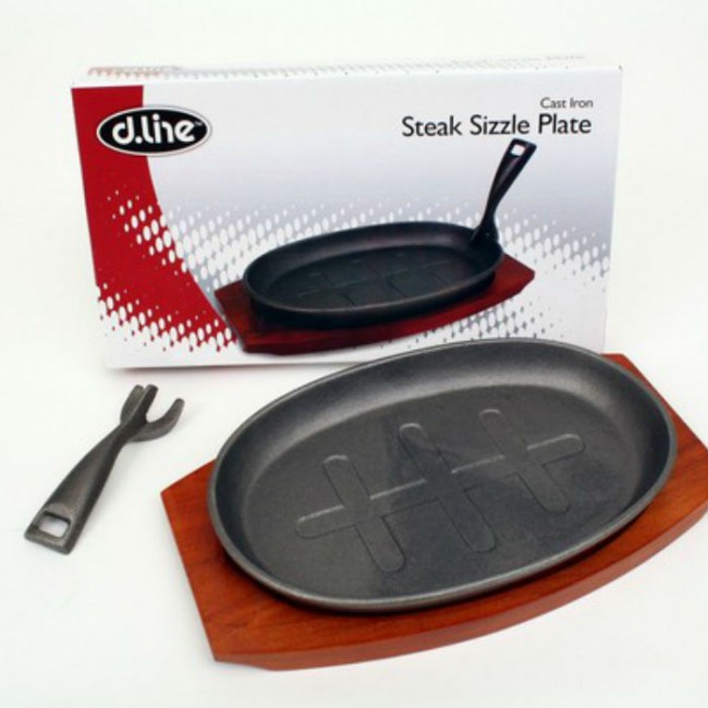 GoPurchase: D.LINE Cast Iron Steak Sizzle Plate