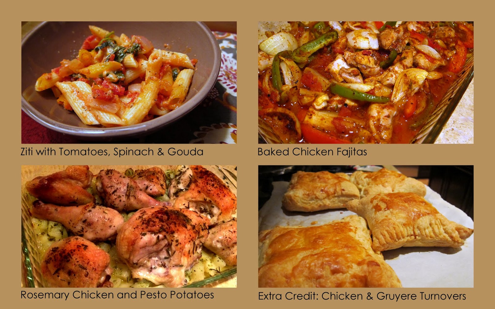 Easier Simpler Better: One-Dish Dinners: Weekly Menu 12/17