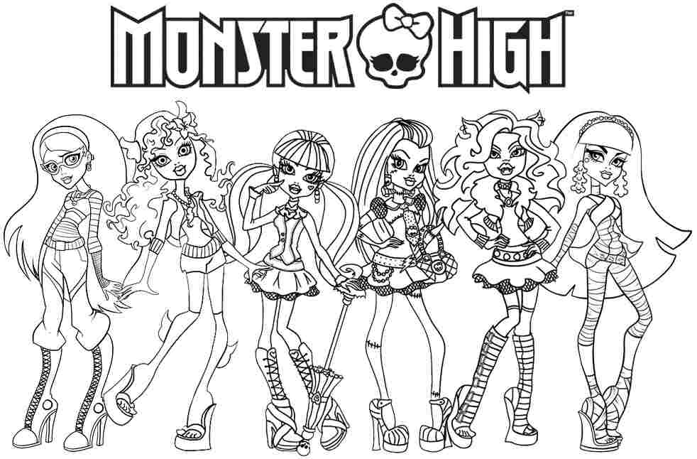 Monster High Free Coloring Pages ~ Coloring Print
