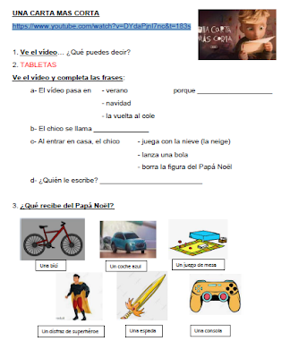 Les quichotteries de Delphine: Navidad - Una carta más corta