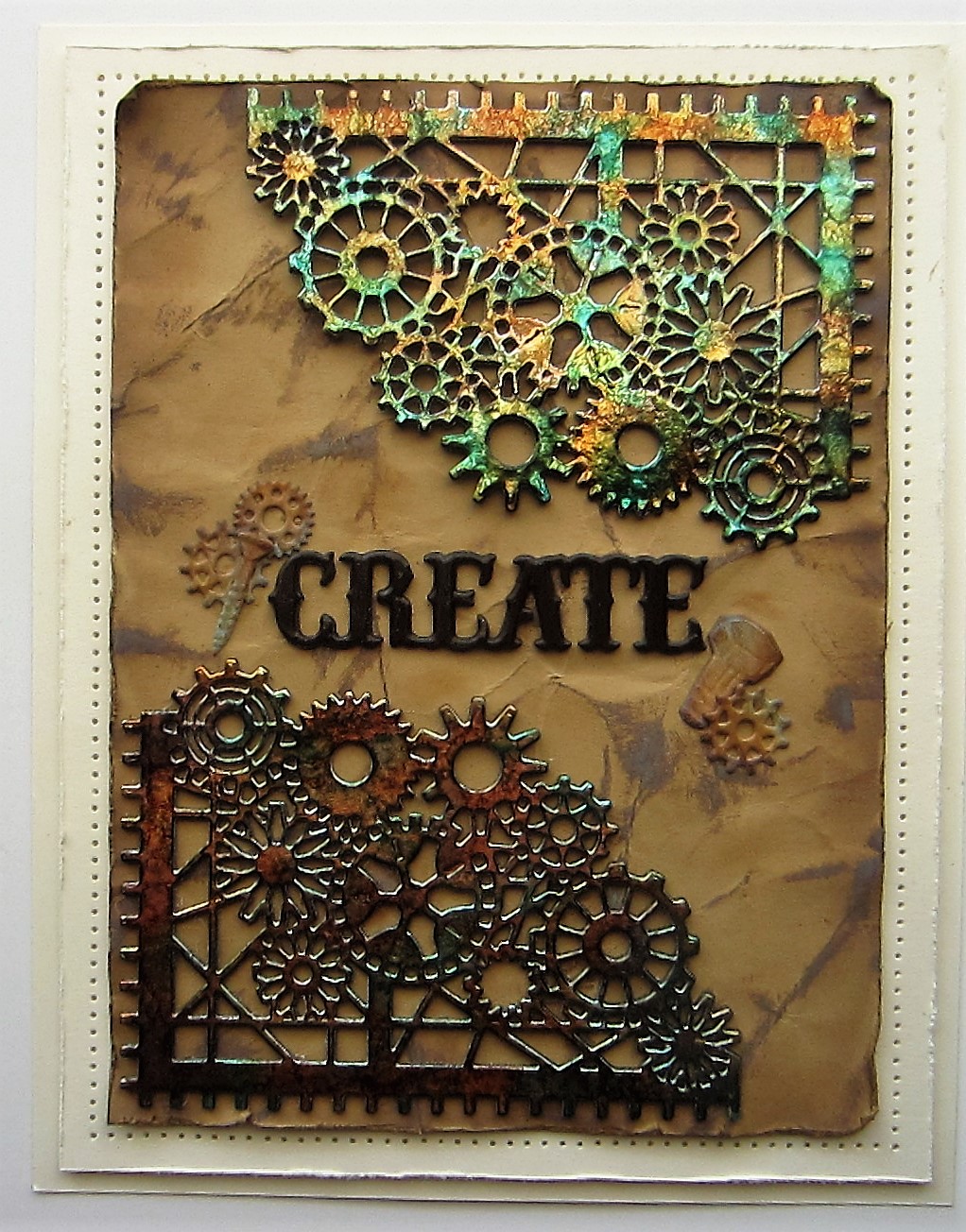 PartiCraft (Participate In Craft): Aged Paper Background Card