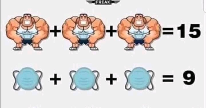 Muscle Freak Mask Dumbbell Puzzle | with Answer - Forward Junction Puzzles