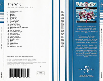 ENTRE MUSICA: THE WHO - Rarities 1966-1972 Vols I & II