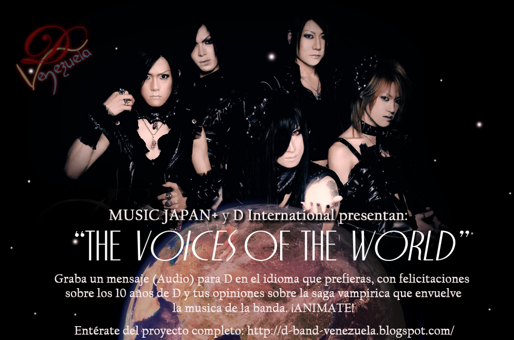 Proyecto internacional de MUSIC JAPAN + y D INTERNATIONAL: "The voices ...