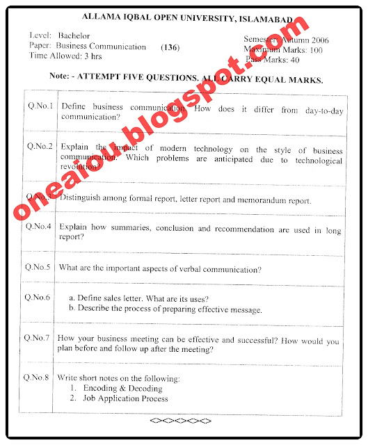 AIOU - Allama Iqbal Open University admissions exam result and tutors ...