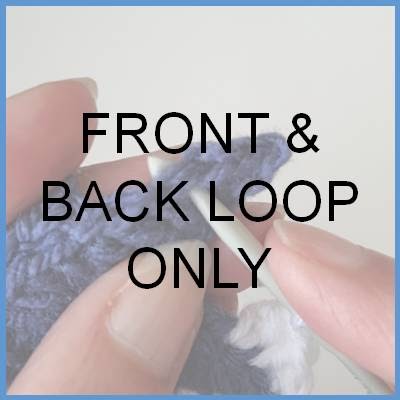 Jo's Crochet Pad Blog: Front & Back Loops Only