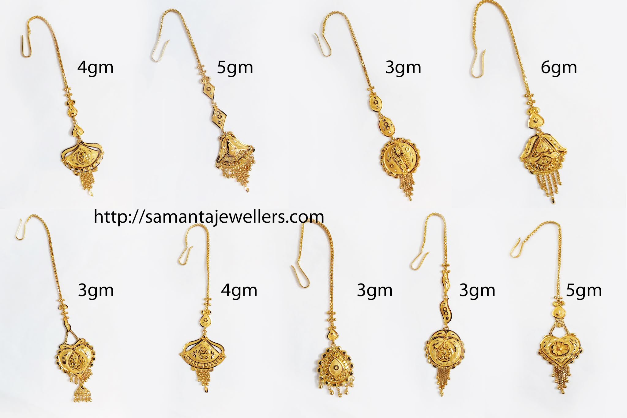 GOLD MAANG TIKKA DESIGNS