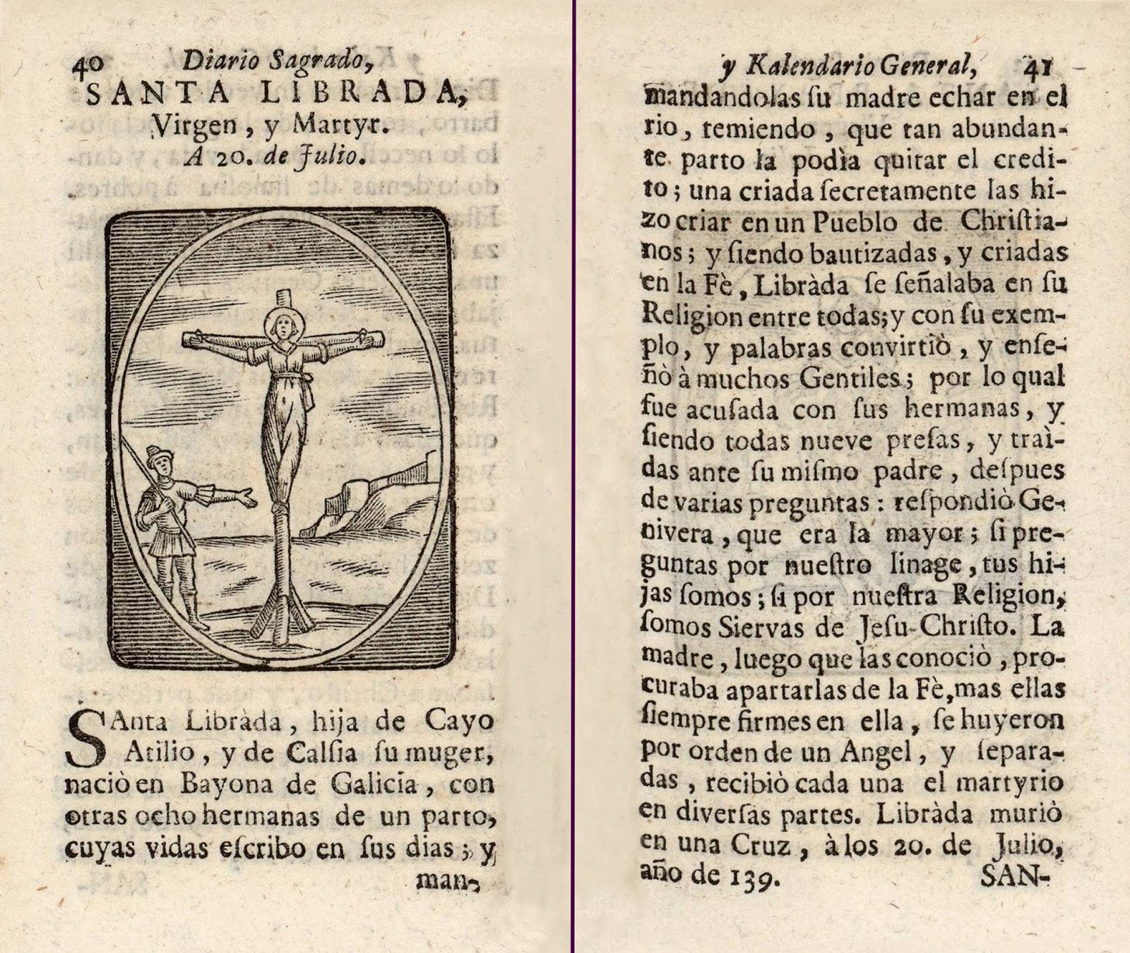 Almanaque: La controvertida leyenda de santa Librada [I]