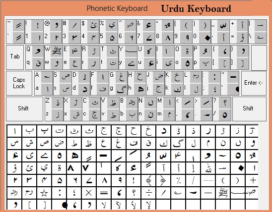 Urdu Inpage Keyboard