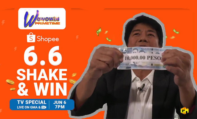 Shopee 6.6 Shake & Win on Wowowin. - Gizmo Manila