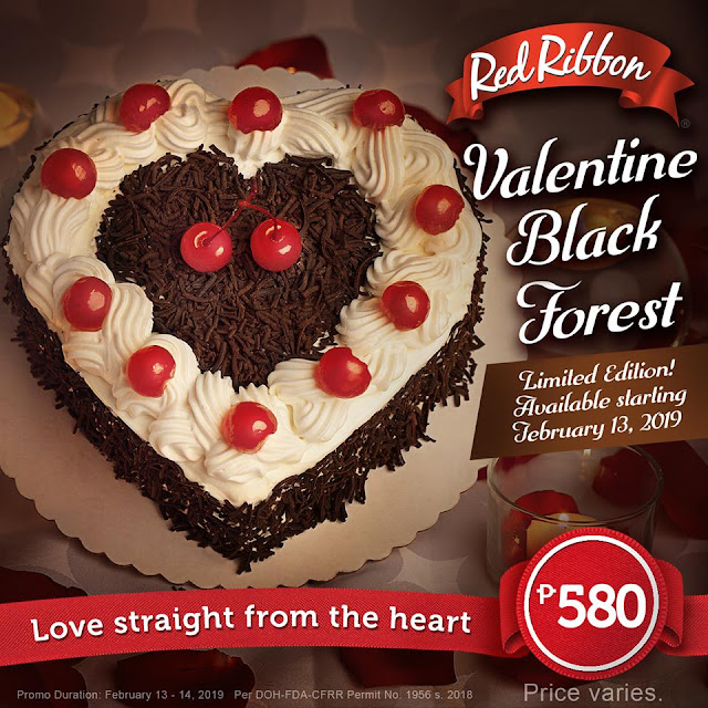 Manila Shopper: Celebrate love with Red Ribbon Valentine Black Forest ...