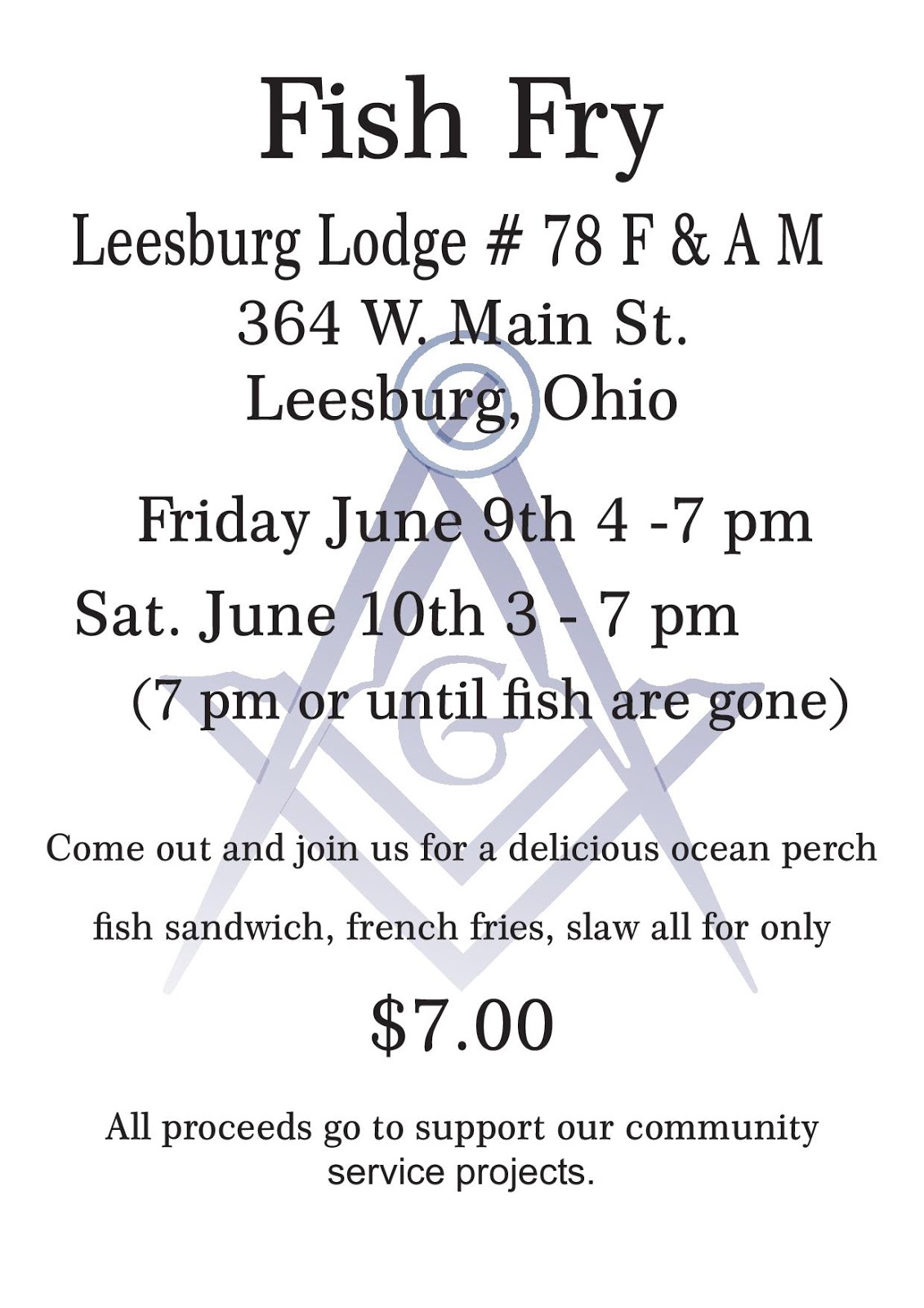 Seventh Masonic District Association: Leesburg 78 Fish Fry & Motorcycle ...