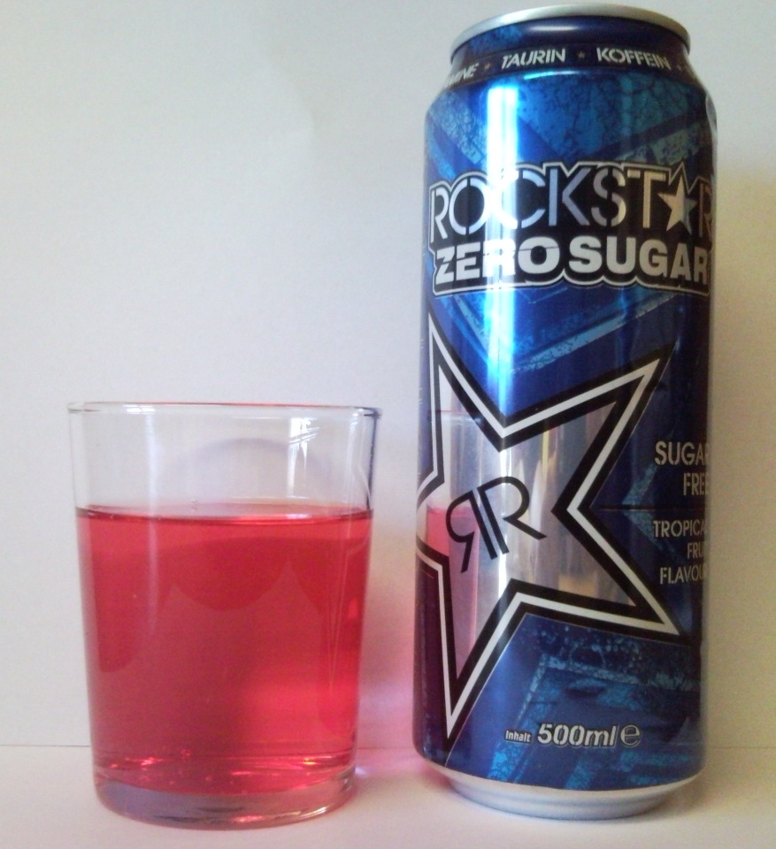 Energy Produkte Tester: ROCKSTAR Zero Sugar - Sugar Free Tropical Fruit ...