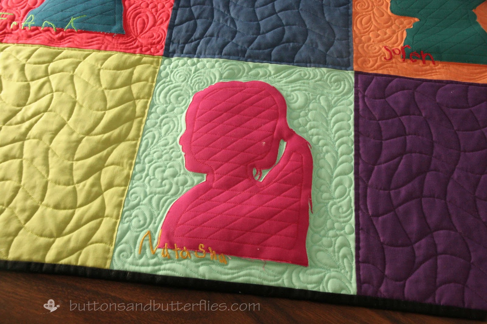 Buttons and Butterflies: Sweet Silhouette {Quilt}