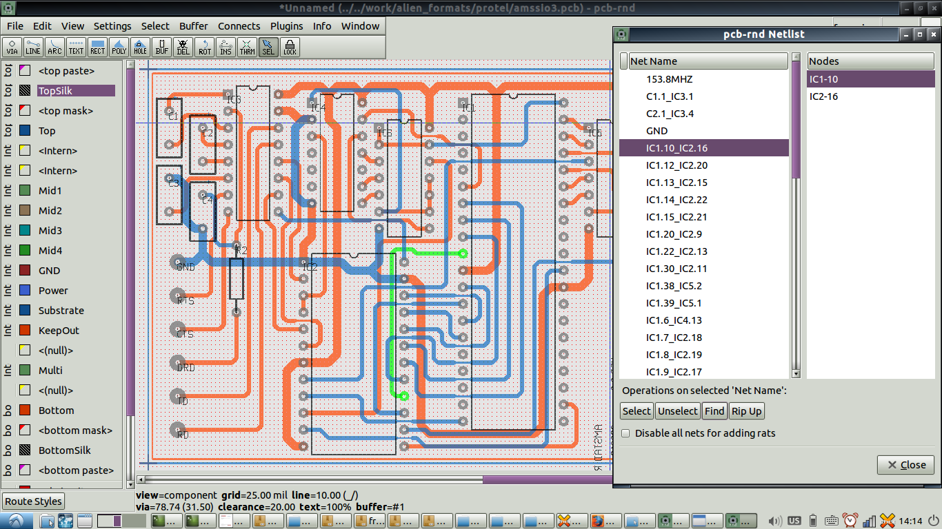 blog de VK5HSE: pcb-rnd support for Protel Autotrax / Easytrax layout ...
