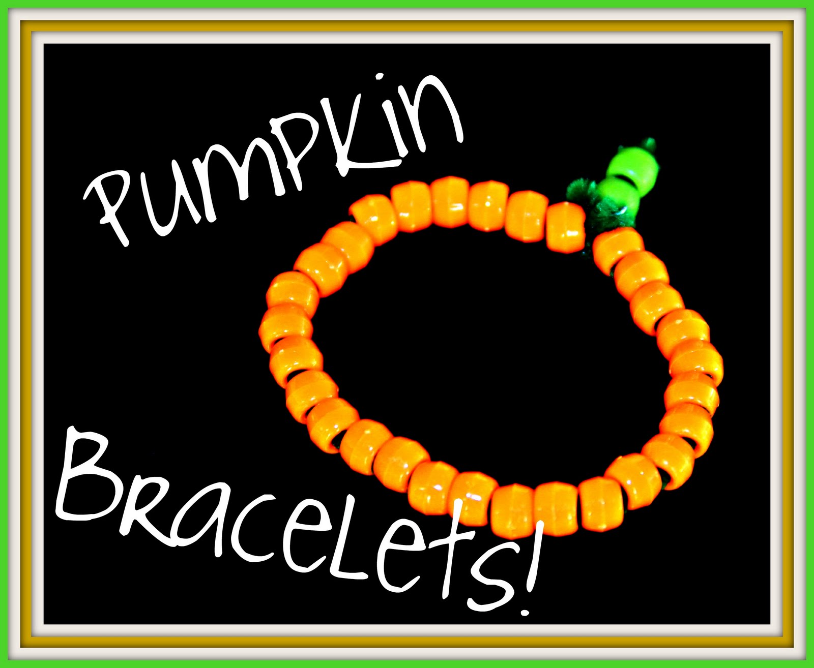 Blue Skies Ahead: Pumpkin Bracelets!