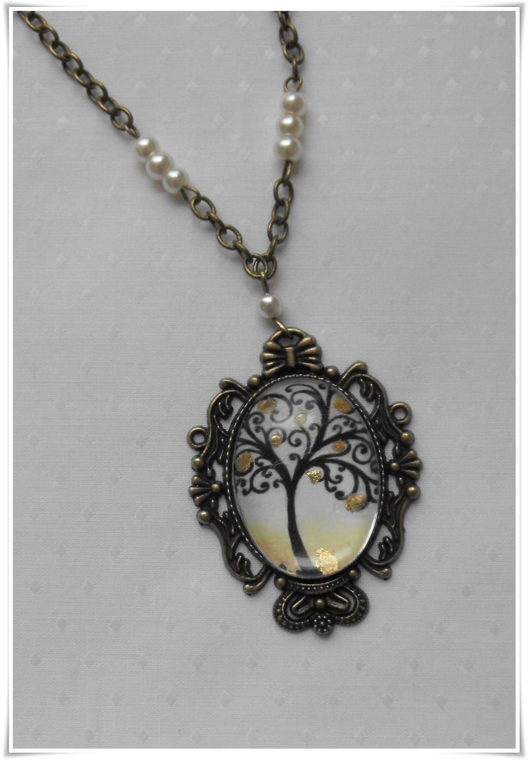 Vigyázz! Kész! Varrj!: Az Élet fája - Bronzos nyaklánc