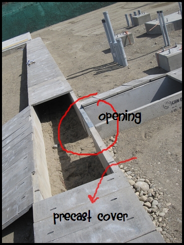 contoh opening precast cover yang digunakan kat site