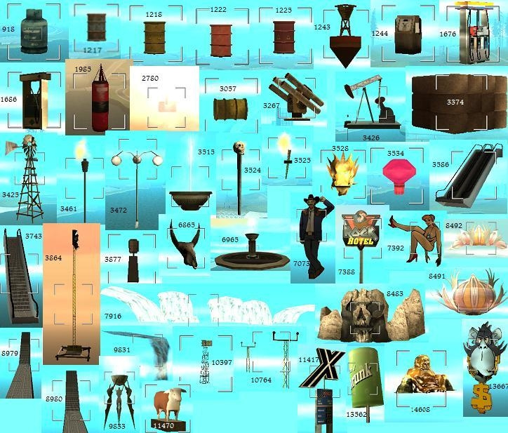 [MTA:SA] ID DE OBJETOS MTA PARA MAPS - MTA Brasil