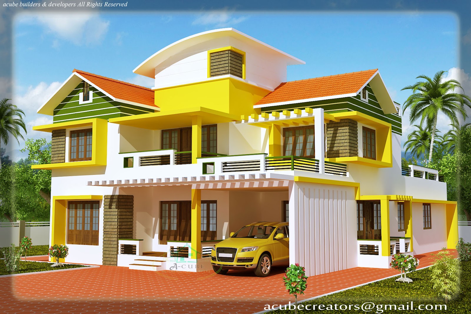 Design Luxury House Duplex House Elevation 2700 Sq Ft Plan 114 