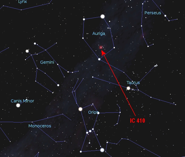 Halling Skies: IC 410: The "Tadpoles" Nebula...
